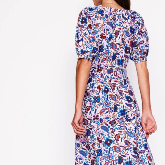 Boden | Dresses | Brand New Never Worn Bria Puff Sleeve Midi Dressmulti ...